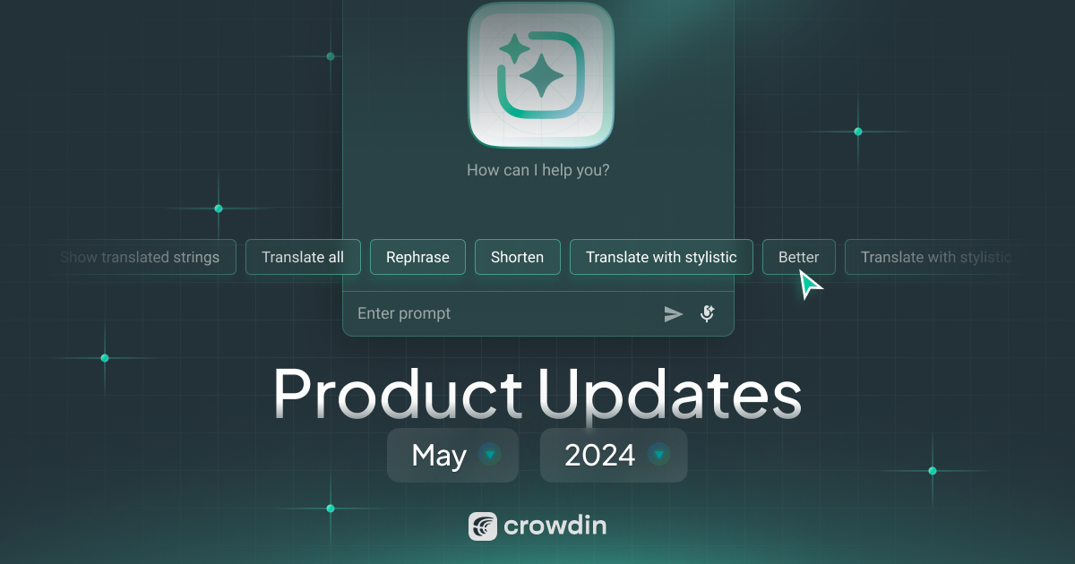 What's New at Crowdin localization platform: May 2024 | Crowdin Blog
